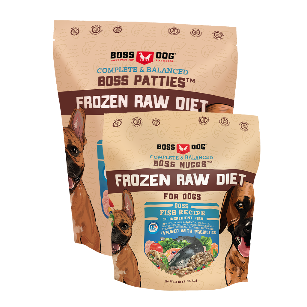 Boss Dog™ Raw Frozen Boss Patties™ Boss Nuggs™ Fish Recipe - Serving 5 ...